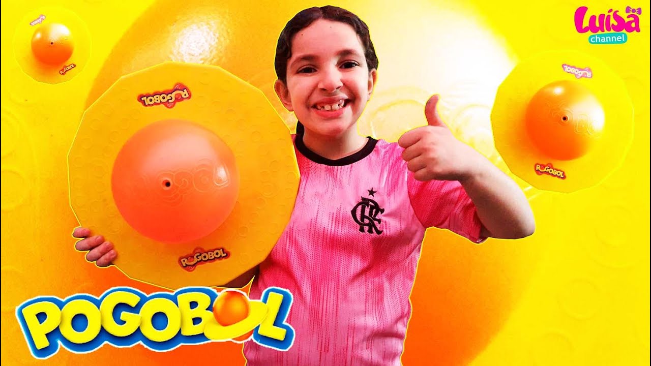 Luísa no desafio do Pogobol brincando no play - YouTube