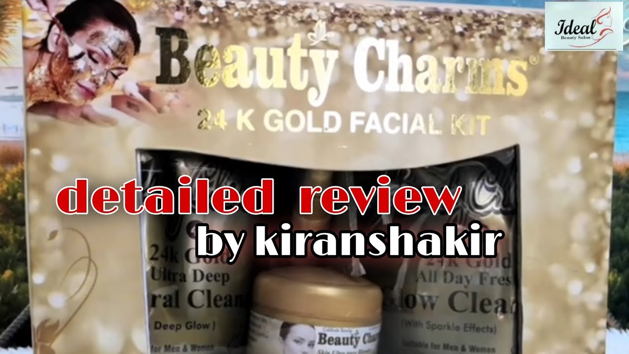 Beauty charms 24k gold facial kit review | tutorial | IDEAL BEAUTY ...