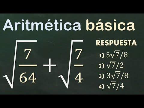 Cómo sumar estas dos raíces cuadradas. Aritmética básica - YouTube