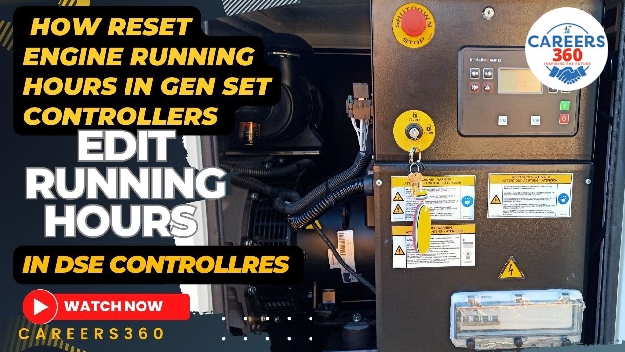 How Reset Engine running hours in Gen set Controllers | Edit running ...