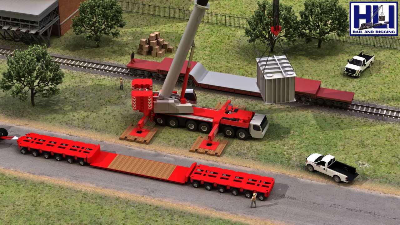 Transformer Handling by Crane - YouTube