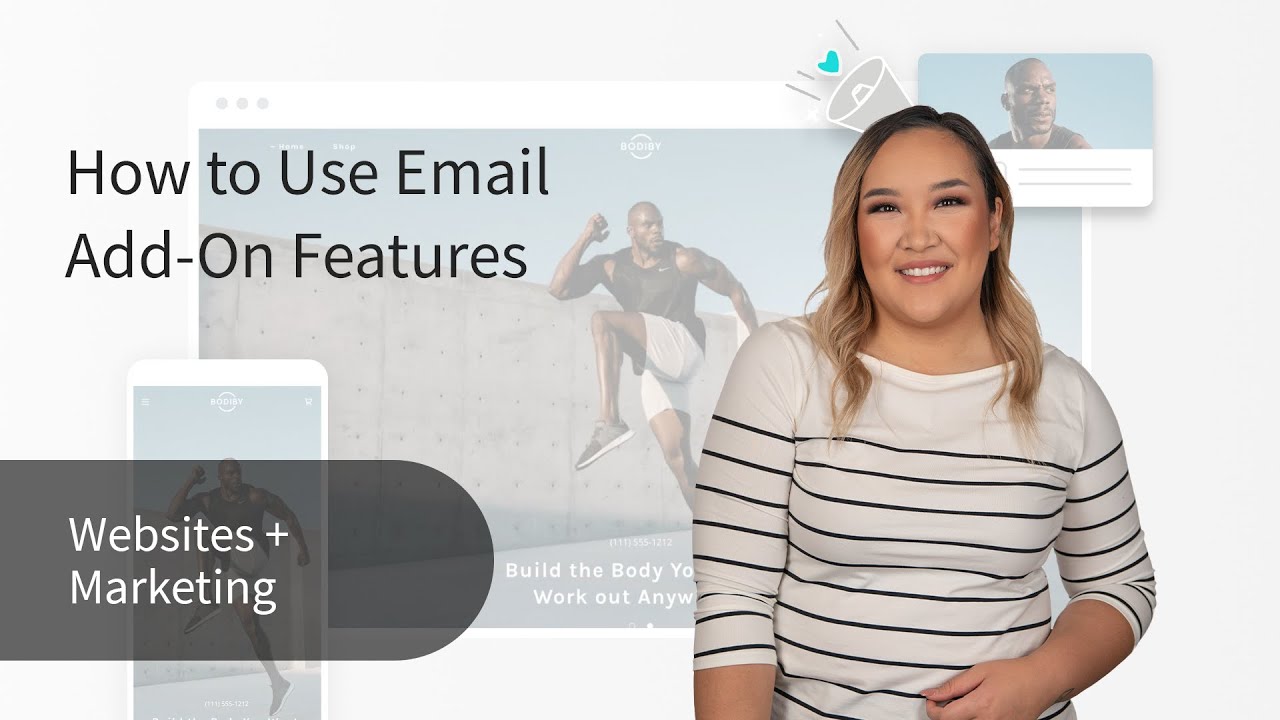 Using GoDaddy's Emal Marketing Feature: Add-Ons to Your Email - YouTube
