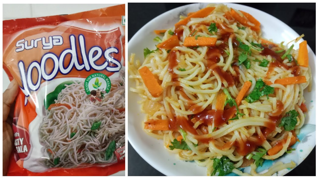 SURYA NOODLES#Tasty noodles ಮಸಾಲ 🍜# How to make Homemade Noodles#Hanni ...