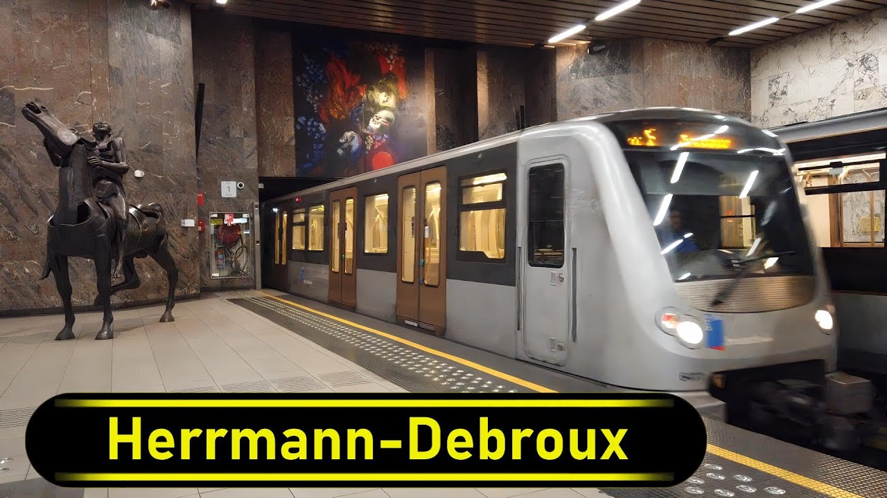 Metro Station Herrmann-Debroux - Brussels 🇧🇪 - Walkthrough 🚶 - YouTube