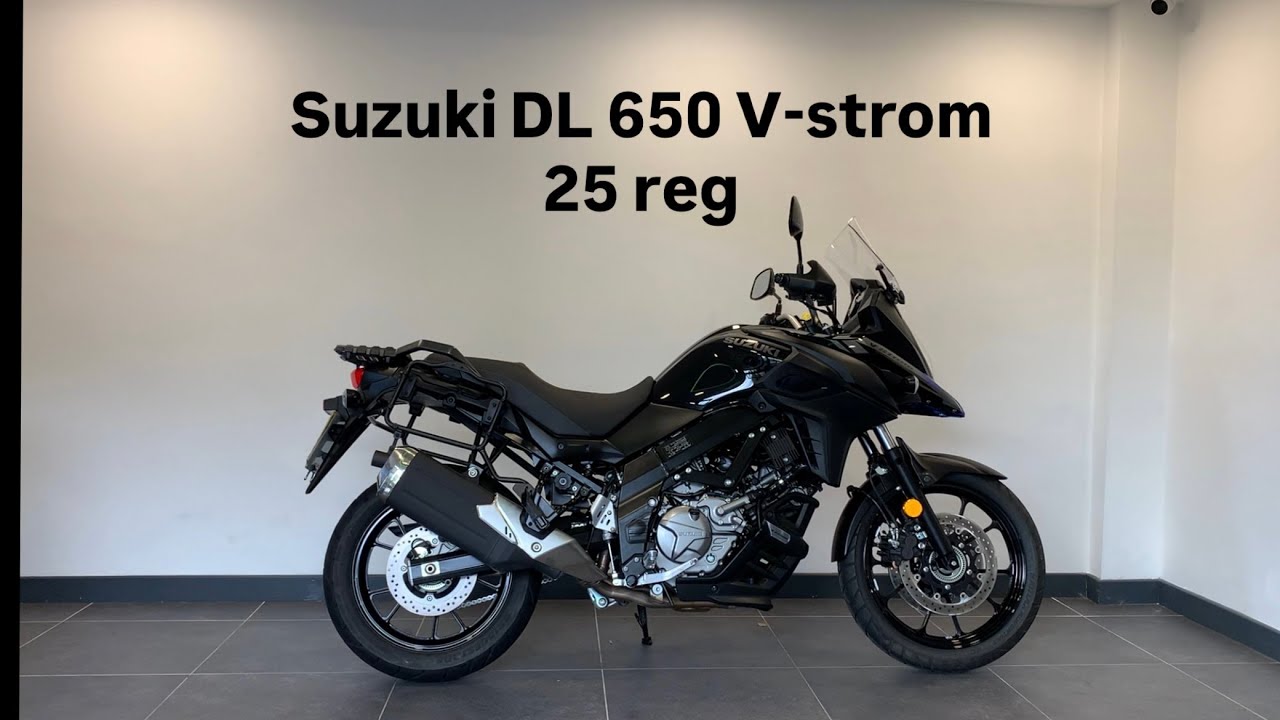 Black DL 650 V strom 25 reg - YouTube