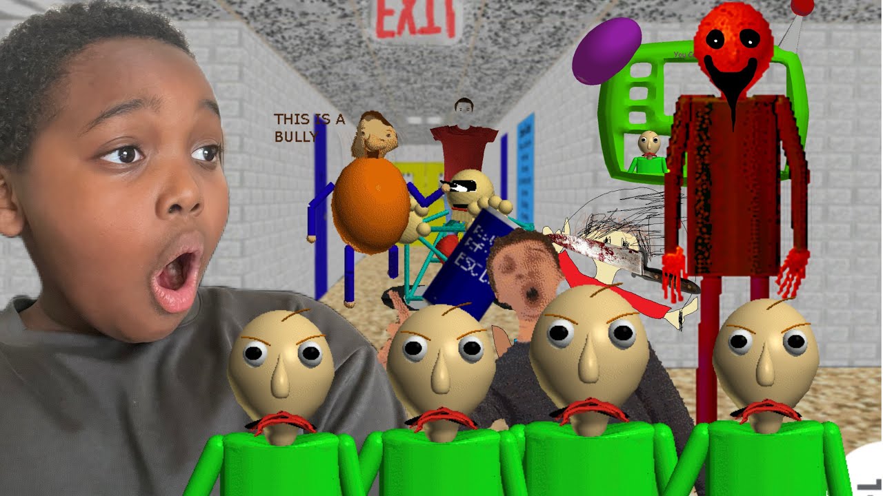 I played Baldi’s basic (HORROR GAME PT1) - YouTube