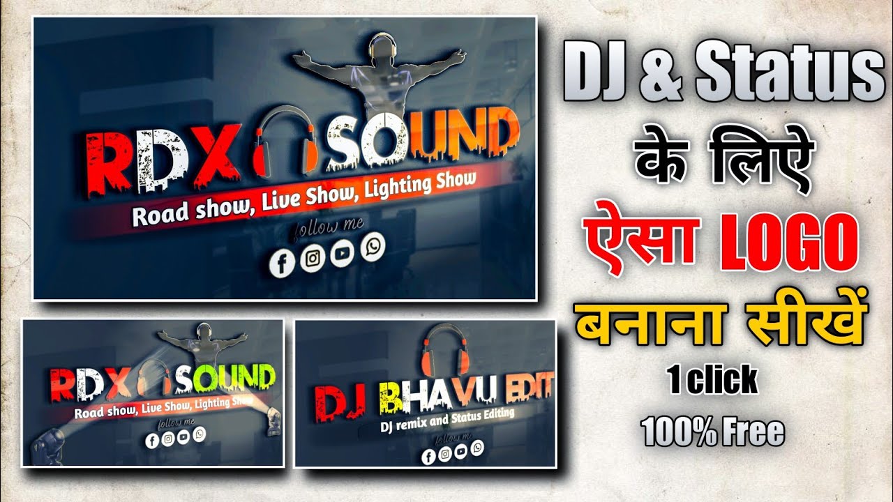 How to Make Status or DJ logo in mobile | status logo kaise banaye | DJ ...