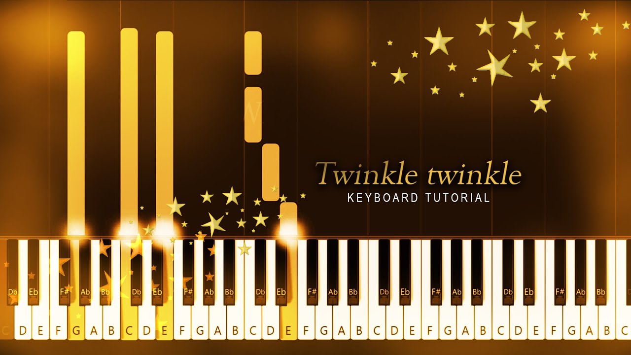 keyboard tutorial video for begginers | Twinkle twinkle | keyboard ...