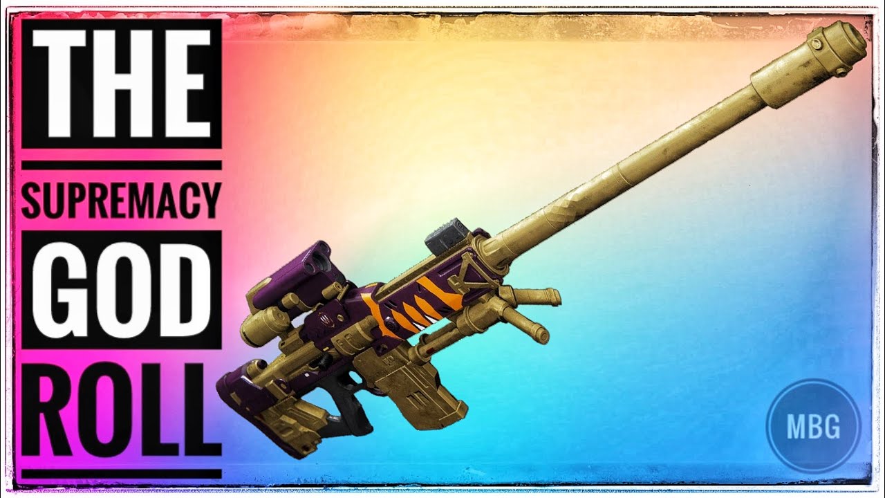 How to get the Supremacy Sniper Rifle and God Roll opinions | Destiny 2 ...