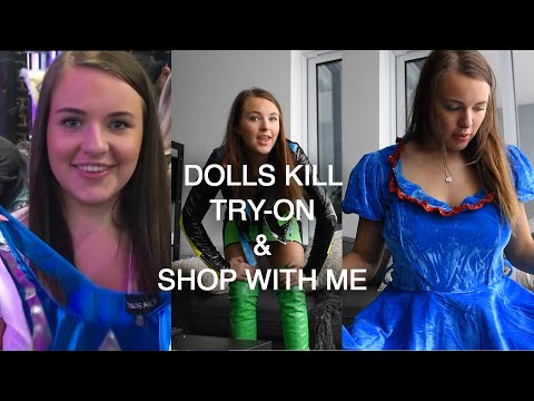 DOLLS KILL SHOP WITH ME | WEIRDEST TRY-ON EVER!!