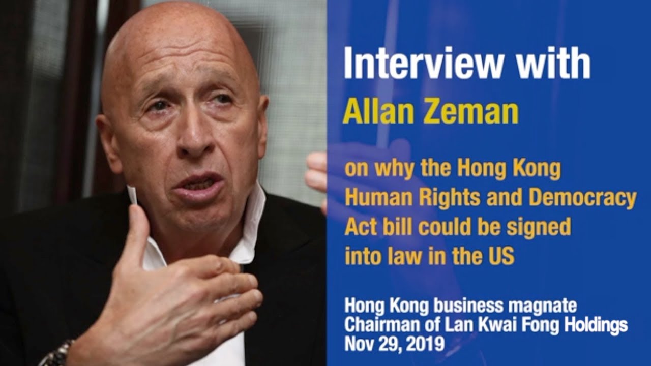 Allan Zeman: Why HK bill was signed into law in the U.S.? - YouTube