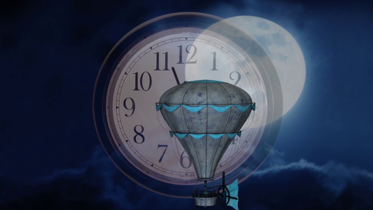 Moon Clock Time Night Clouds Midnight Rest No Copyright Video - YouTube