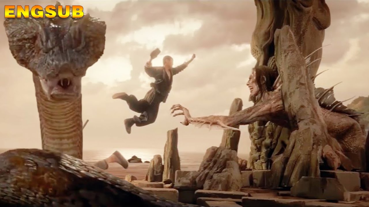 Suspense Kung Fu Movie! Giant river monster kills recklessly but is ...