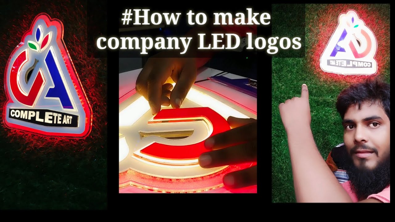 How to make LED Logos Complete Art Solutions #MuhammadMaaz #Ranchi # ...