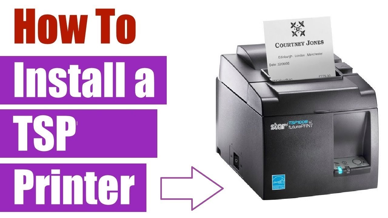Installing Star TSP USB & Network Receipt Printer Driver All Model ...