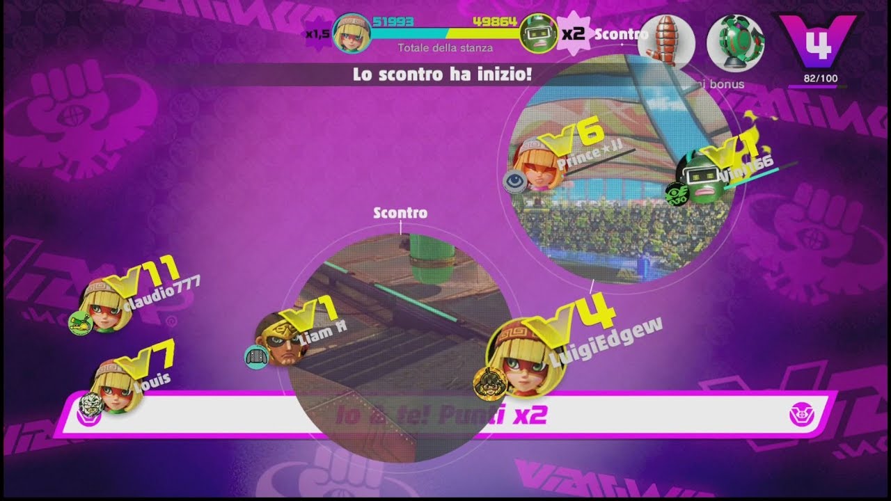 ARMS (Switch) Party Crash: Stretch to the Limit - Min Min vs. Helix ...