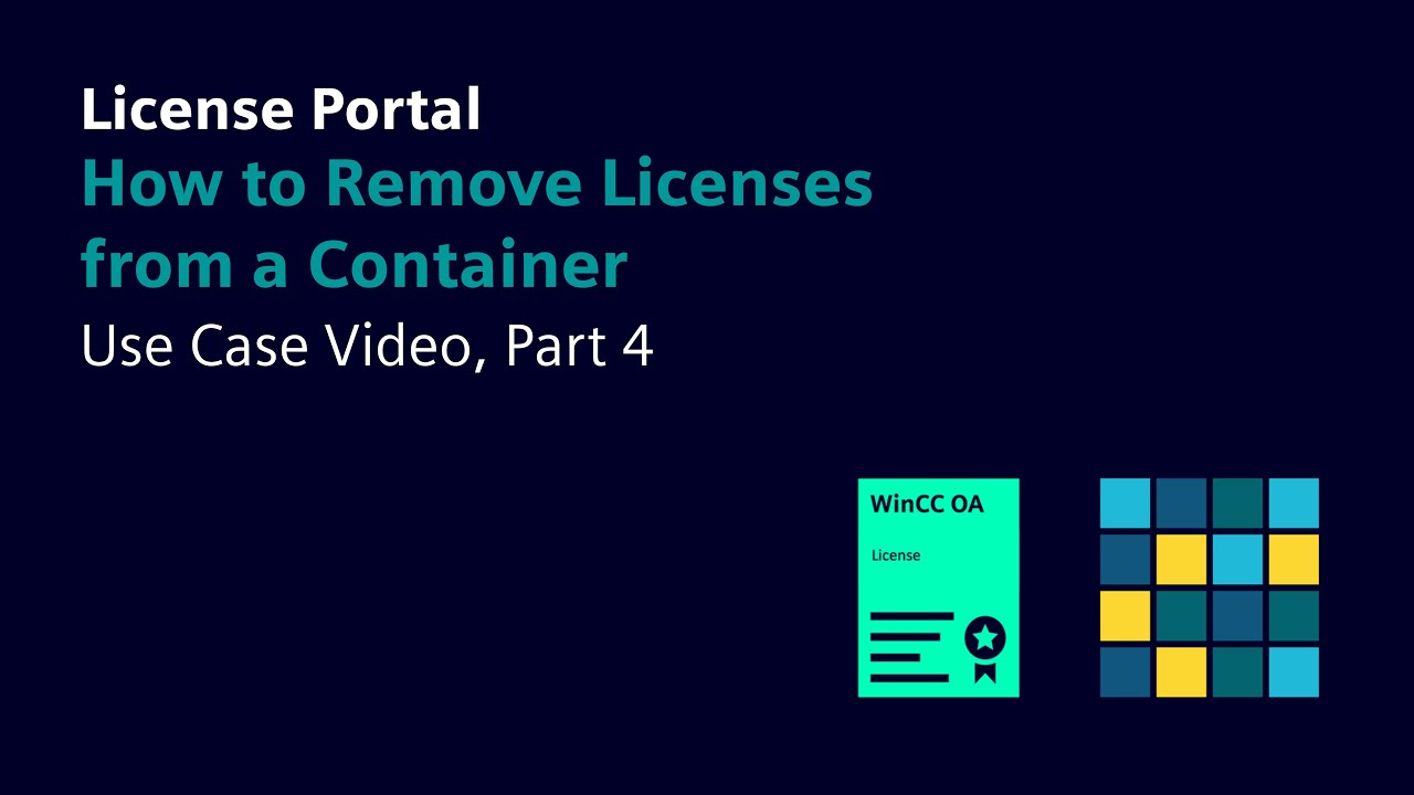 Use Case 4: How to Remove Licenses from a Container - YouTube