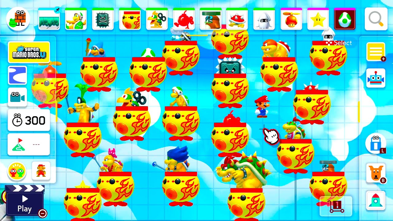 Super Mario Maker 2 - All Bosses Course Maker Experiment! - YouTube