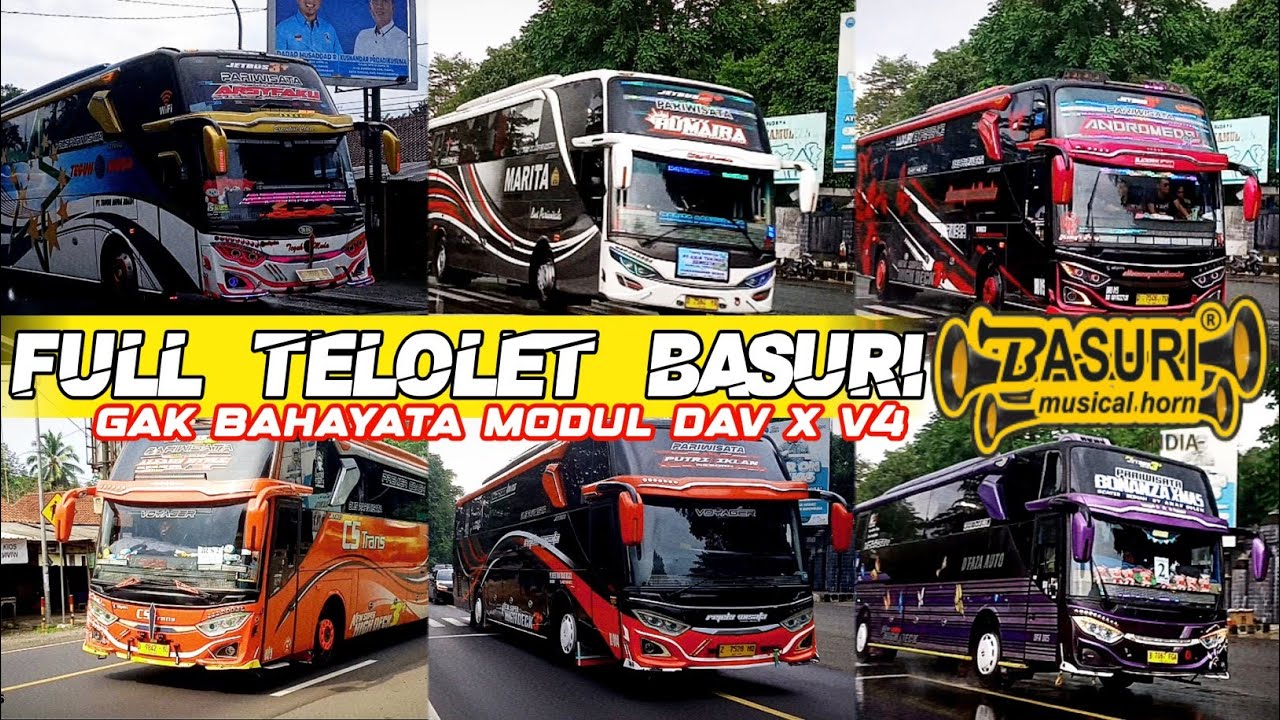 FULL TELOLET BASURI || MODUL DAV X V4 BUS ANDROMEDA MARITA TEGUH MUDA ...