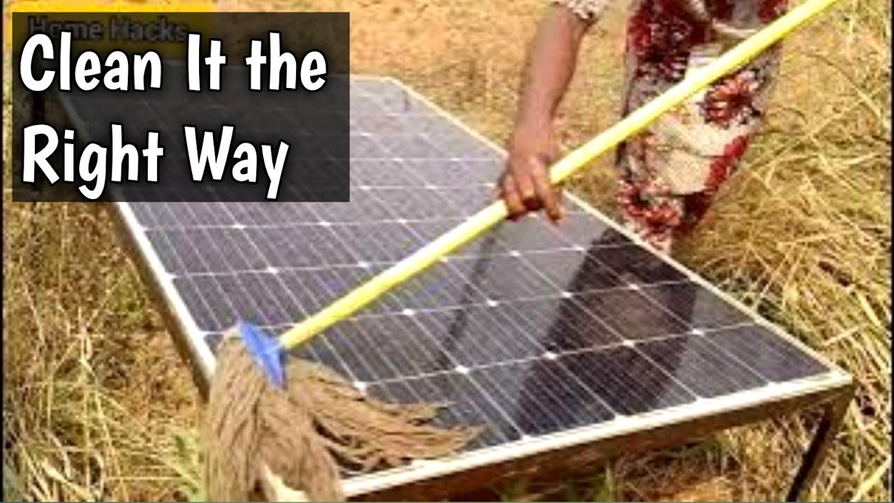 How to Clean Solar Panels: DIY Tips for Maximum Efficiency - YouTube