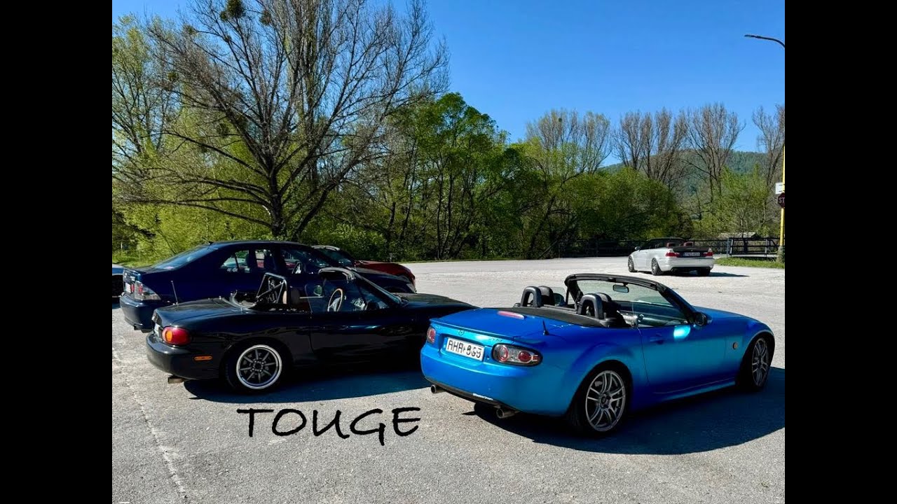 Black NB Miata chase at the Touge - YouTube