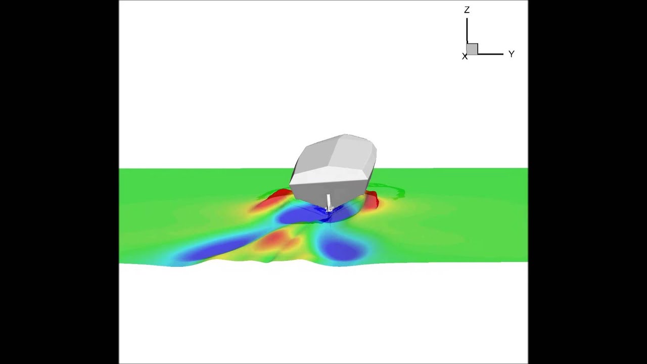 High speed ship slamming and fluid-structure interaction - YouTube