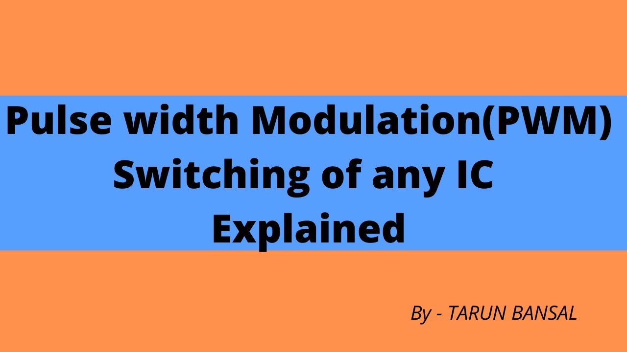 PWM Switching of any IC Explained with Duty Cycle || Coil Applications ...