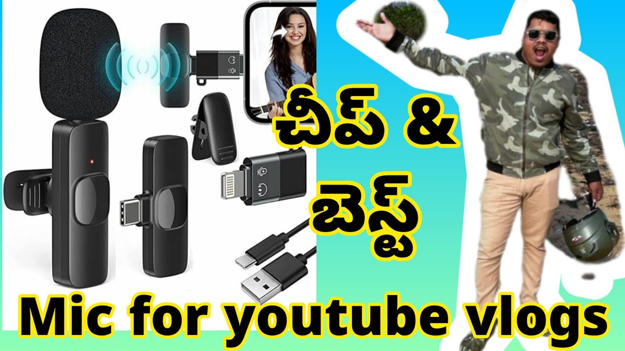 K8 Wireless Mic Unboxing In Telugu || Cheap And Best Mic For Beginners ...