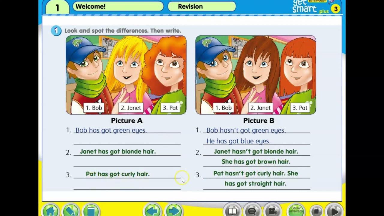 GET SMART 3 UNIT 1 WELCOME! WORKBOOK - PAGE 8 - YouTube