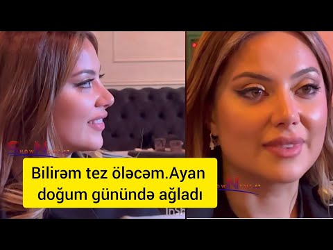 Ayan Babakişiyeva bilirəm tez öləcəm.Ayan doğum günündə ağladı.Mənə bir şey olsa unutmayın