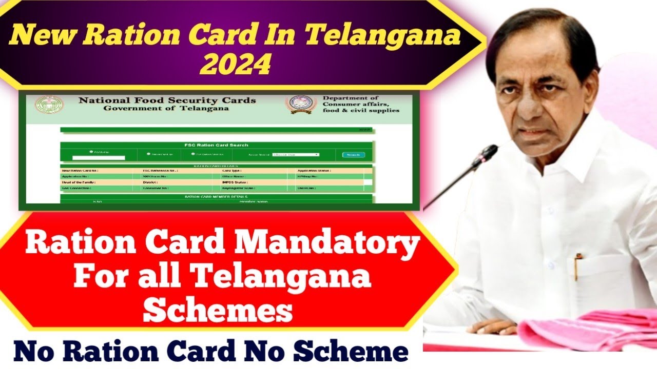 Telangana New Ration Card Latest Update 2024 | Ration Card Mandatory ...