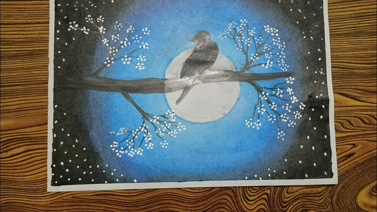 Bueatiful scenery of single bird in night - YouTube