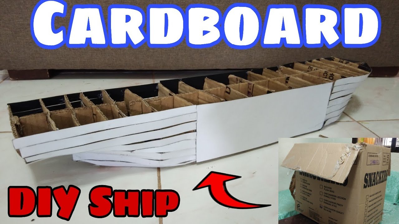 Body of Ship made from Cardboard (part 1) - YouTube