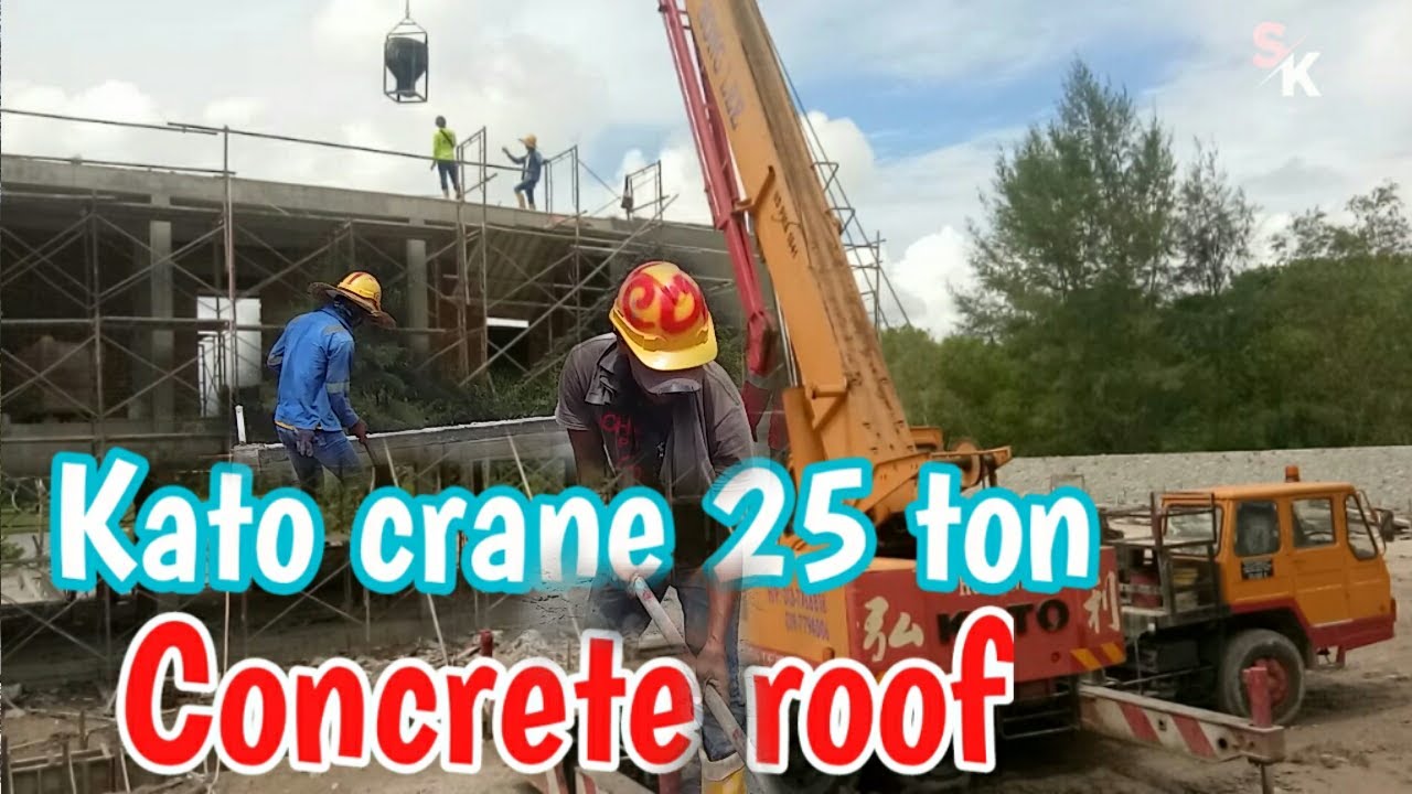 Kato mobil crane sedang bekerja//kato crane malaysia - YouTube