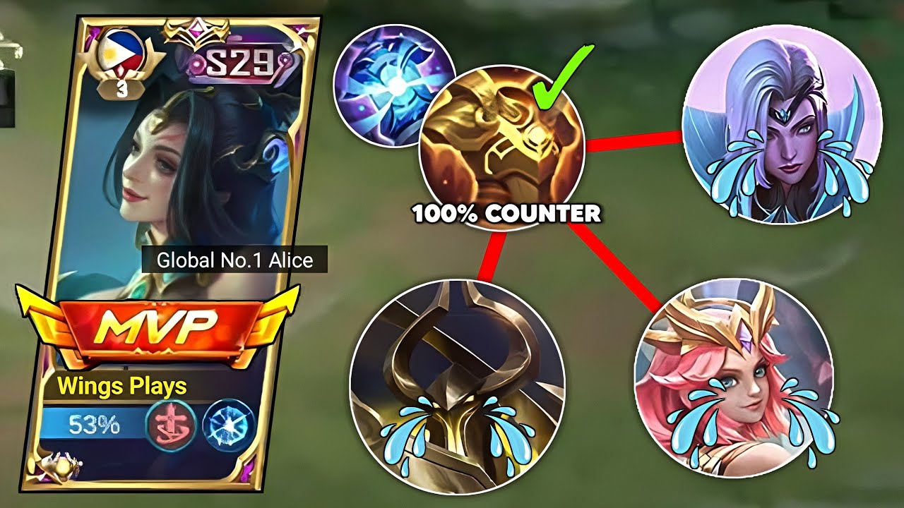 ALICE PERFECT BUILD TO COUNTER MAGIC POWER & SUSTAINABLE HEROES | Alice ...