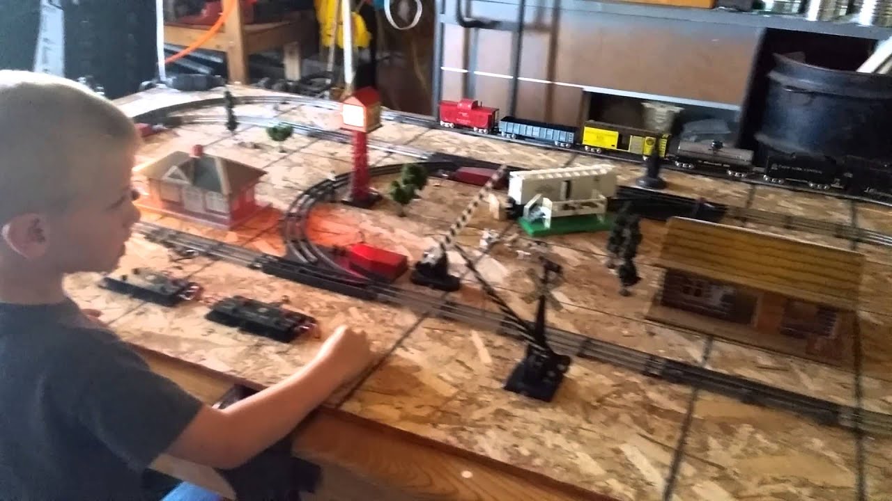 Marx 999 1948 train set. - YouTube