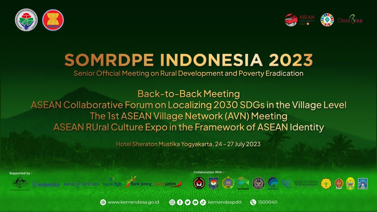 SOMRDPE Indonesia 2023 │ Senior Official Meeting on Rural Development ...
