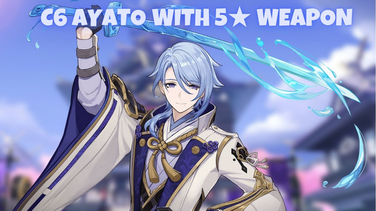 C6 Ayato With 5★ Weapon Showcase! - YouTube