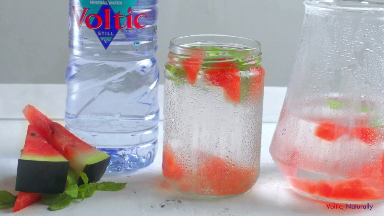 Voltic Watermelon and Mint infused water recipe - YouTube