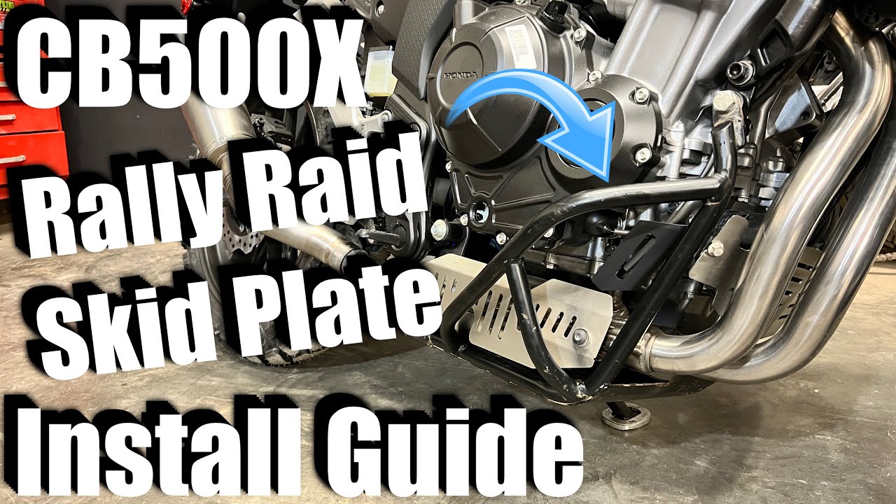 2022 Honda CB500X Rally Raid Skid Plate Install Step-By-Step Guide ...