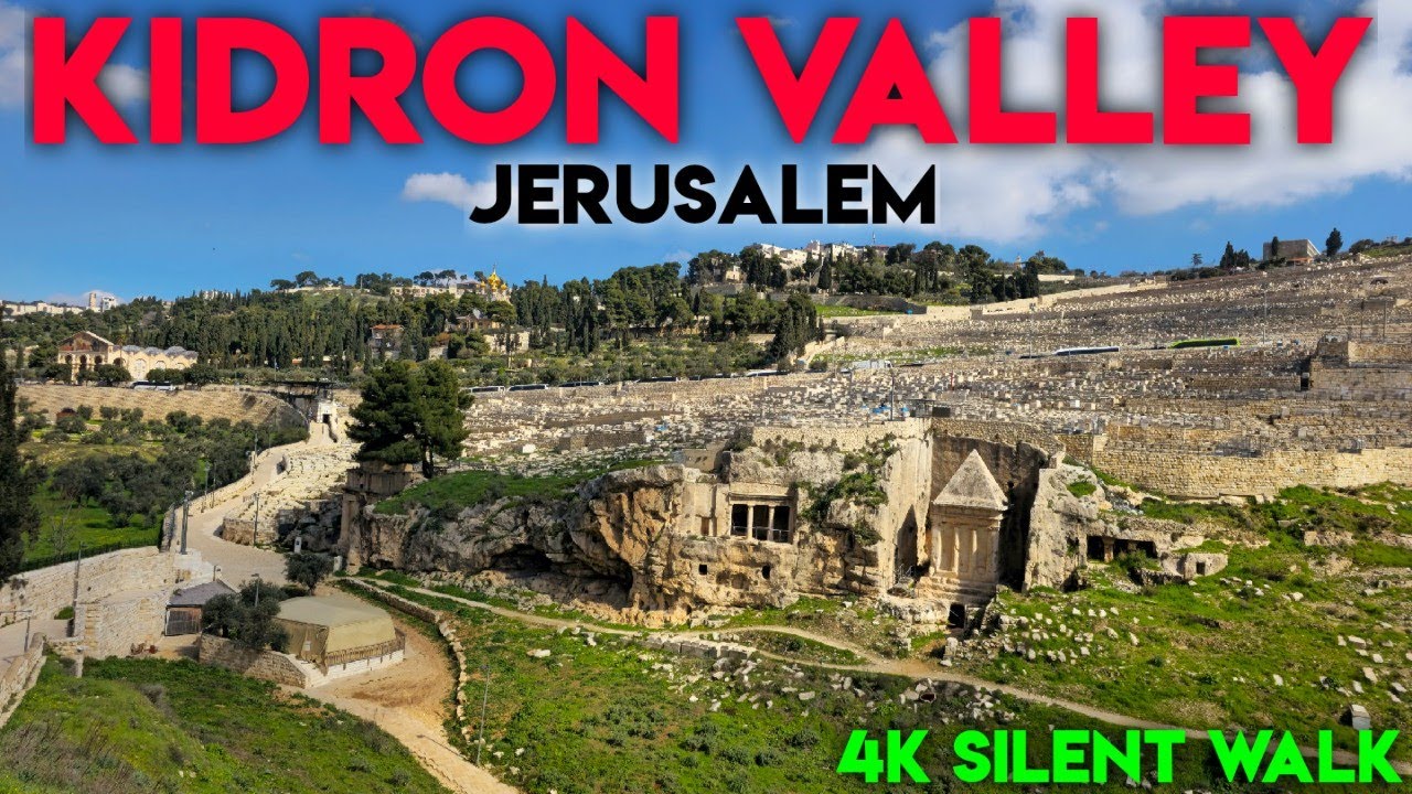 OLD TOMBS. Kidron Valley. Mount of Olive View. JERUSALEM Silent Walk ...