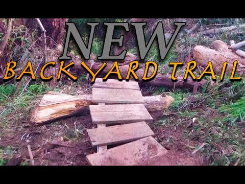 Building my newest backyard trail // part#1 - YouTube