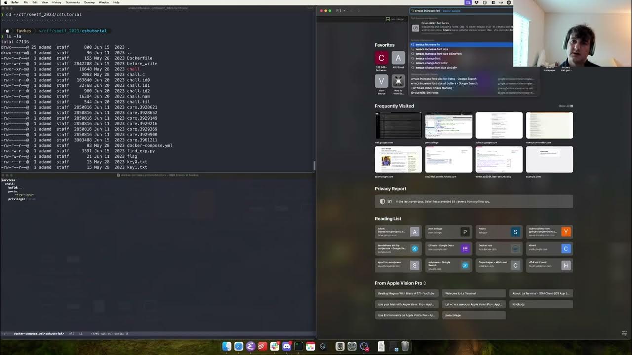 File Struct Exploits - CSE598 - Adam - 2024.02.05 - YouTube