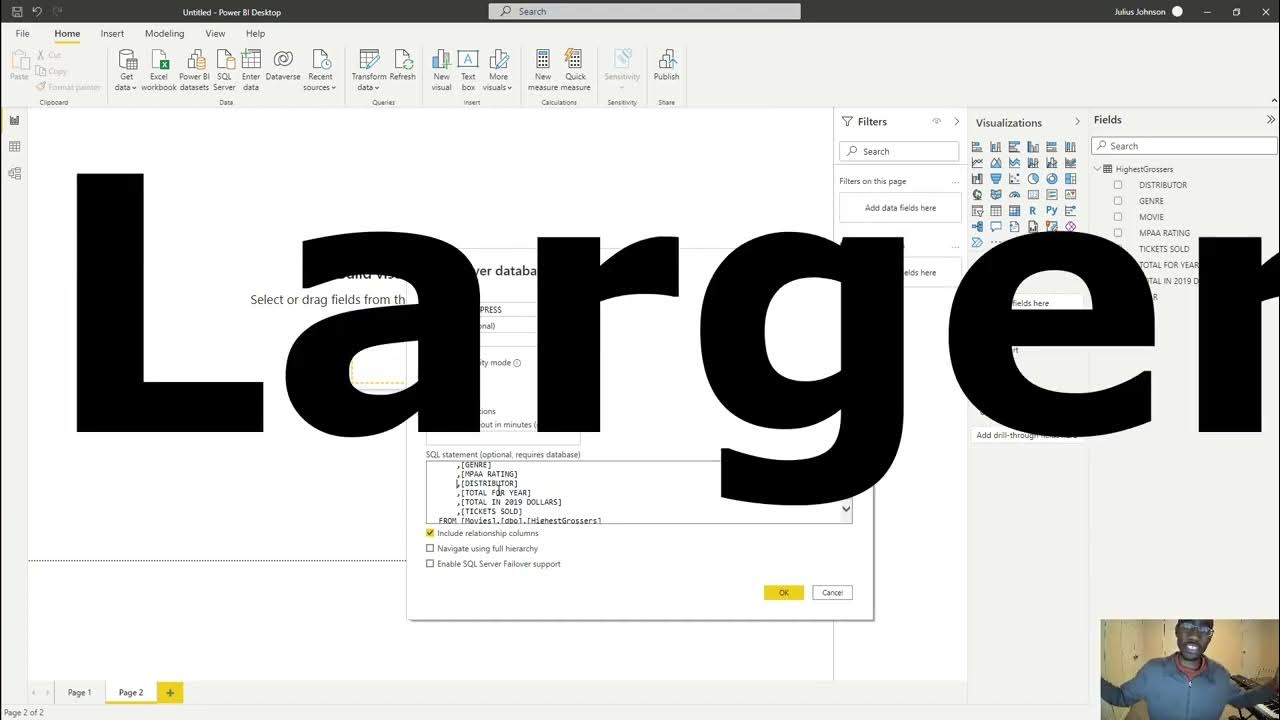 How do I Import data from SQL Server to Power BI - YouTube