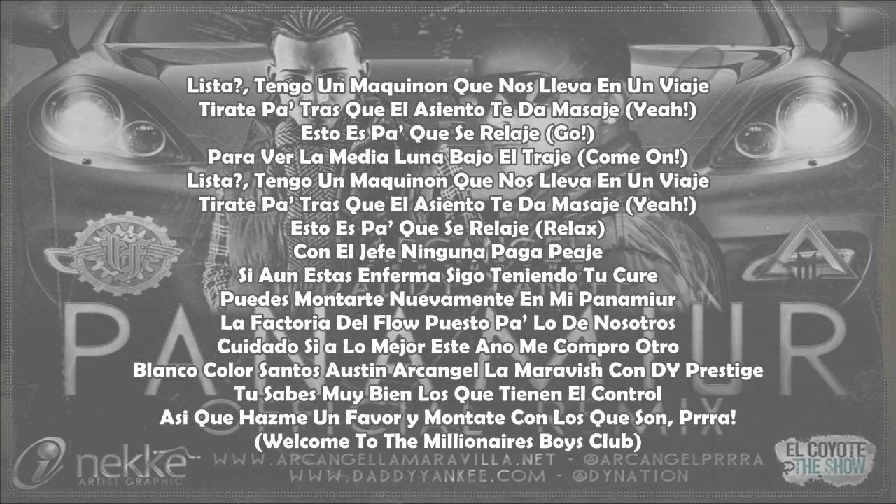 Arcangel Ft. Daddy Yankee - Panamiur (Official Remix)(Lyrics) - YouTube