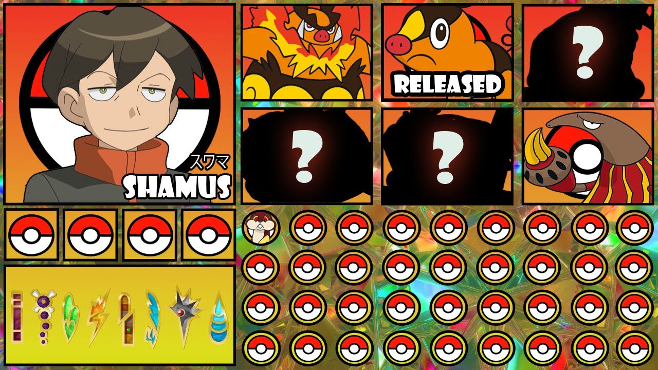 SHAMUS POKEMON TEAM (MY OWN VERSION OF HIS UNOVA TEAM) - YouTube