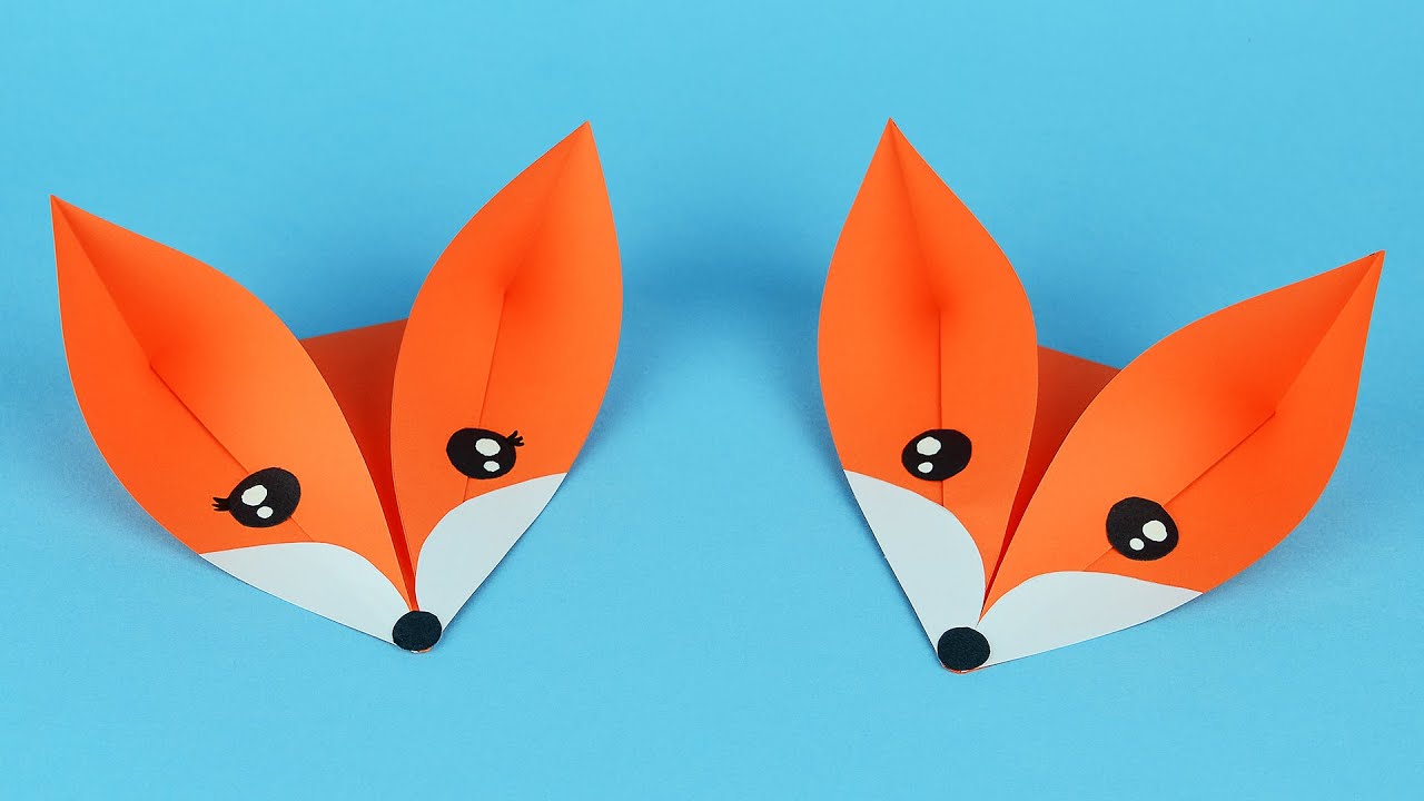 How to Make a Easy Paper Fox | DIY Paper craft | Lavoretti di carta ...