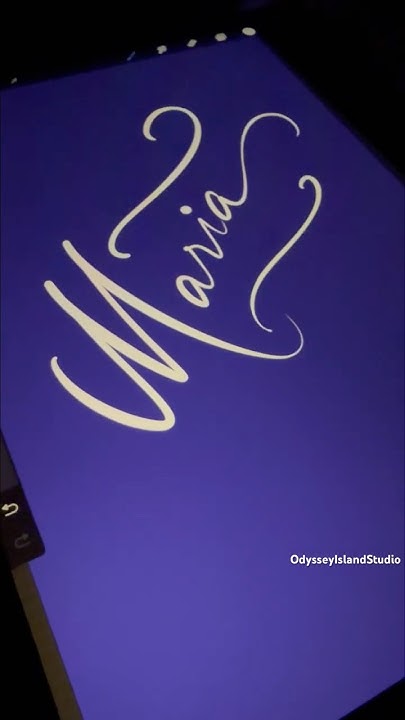 How to Write Cursive name ! Maria name calligraphy in cursive #maria # ...