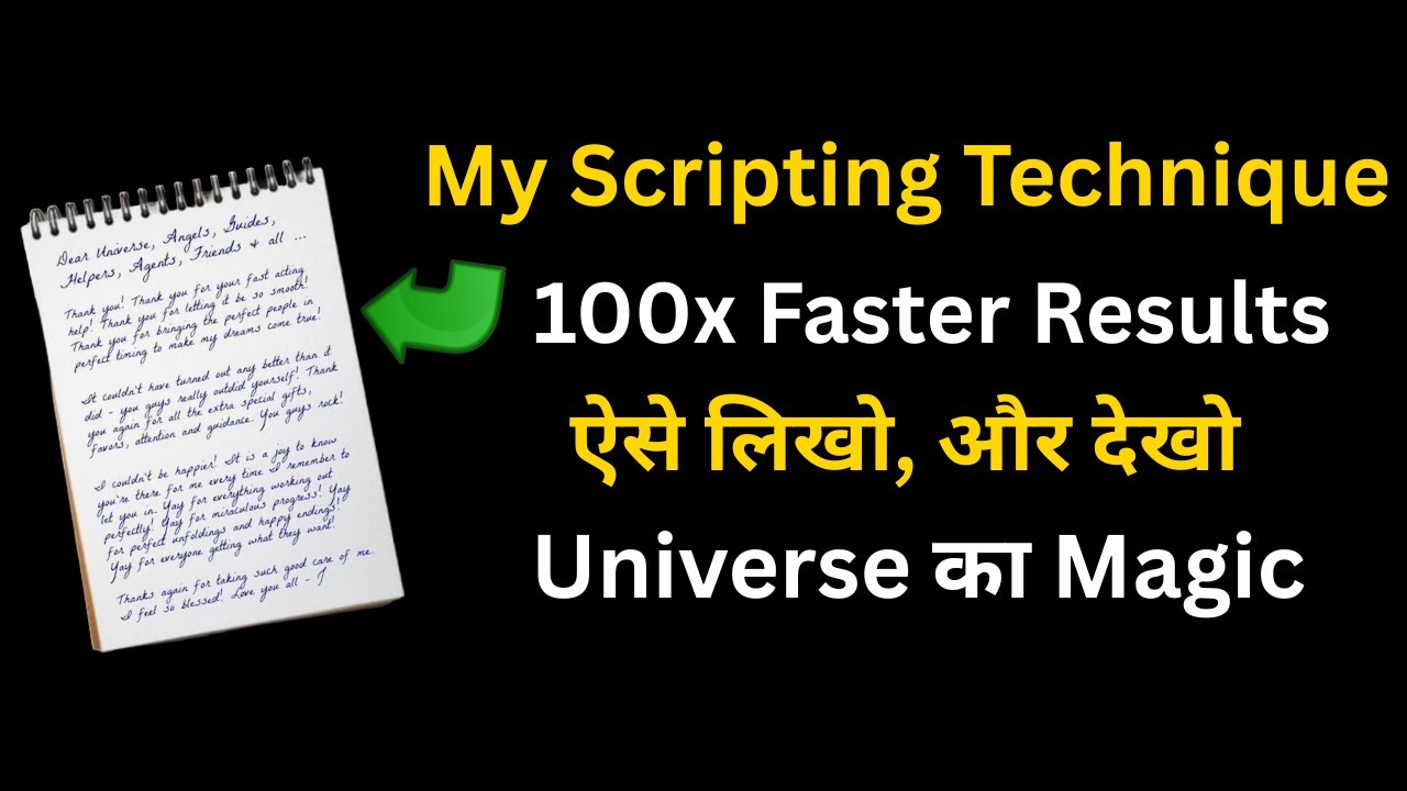 Scripting Manifestation Technique - Disha Kamath