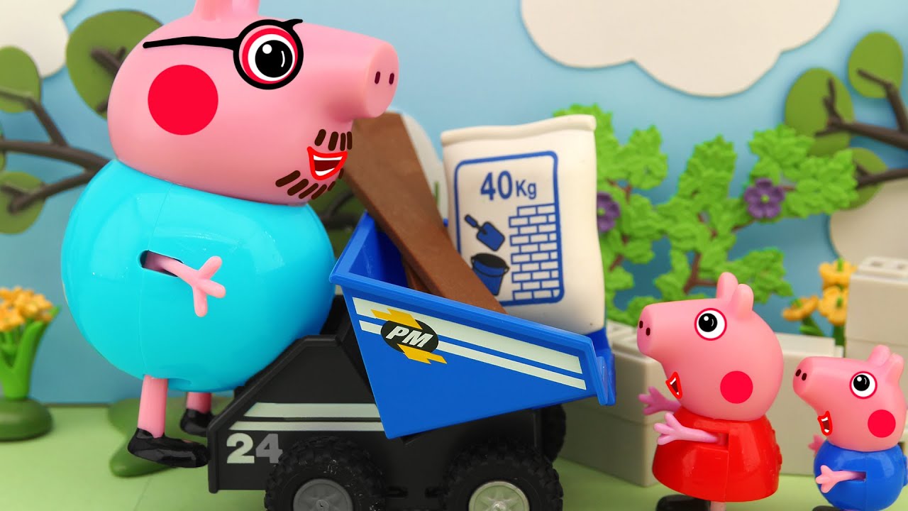 Fascinating construction, construction site fun, Peppa Pig TV, New ...